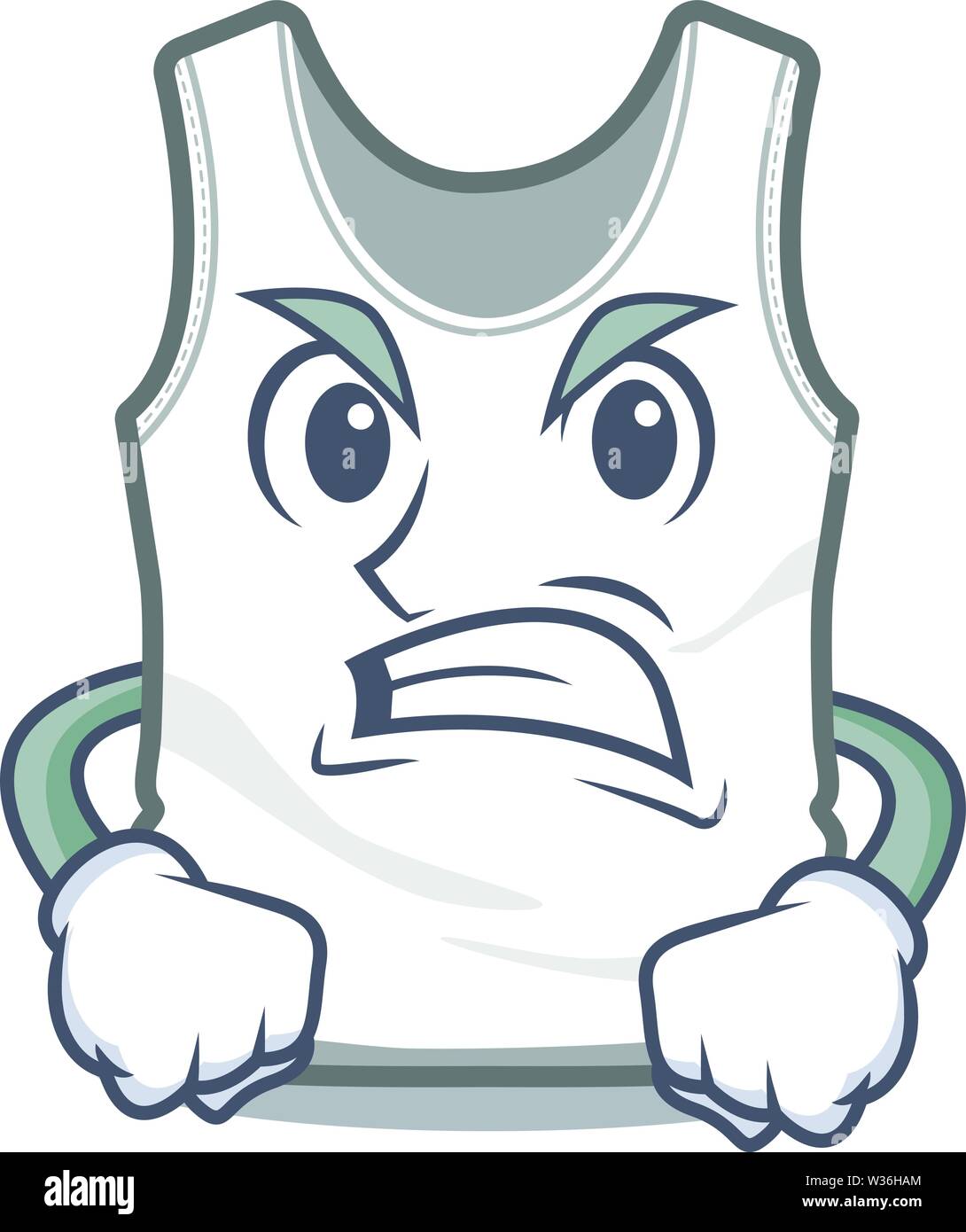 Angry undershirt folded in a cartoon closet Stock Vector Image & Art ...