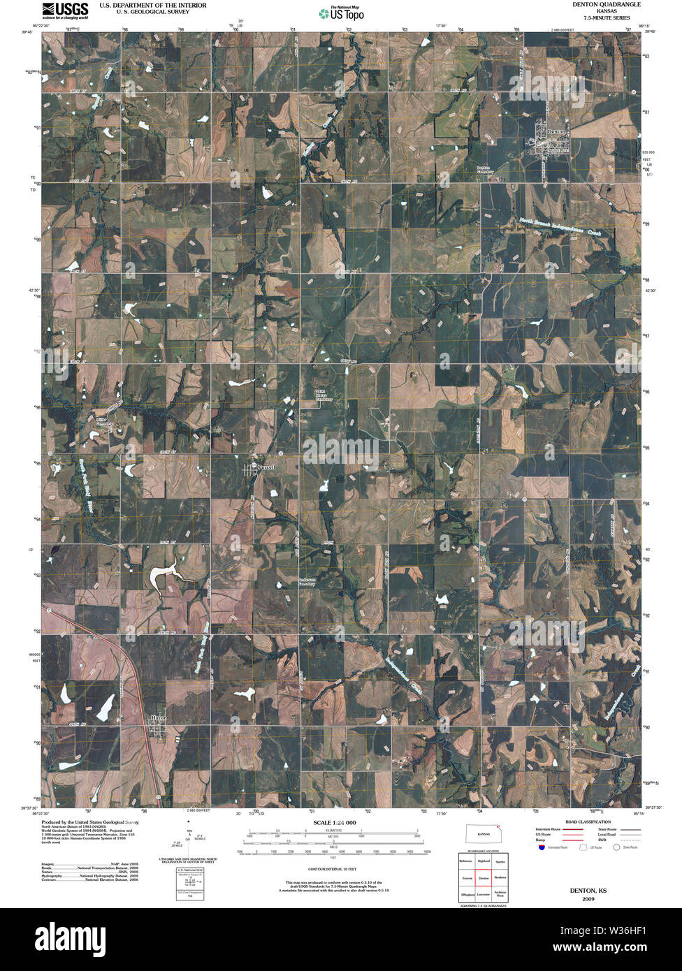 Denton map hi-res stock photography and images - Alamy