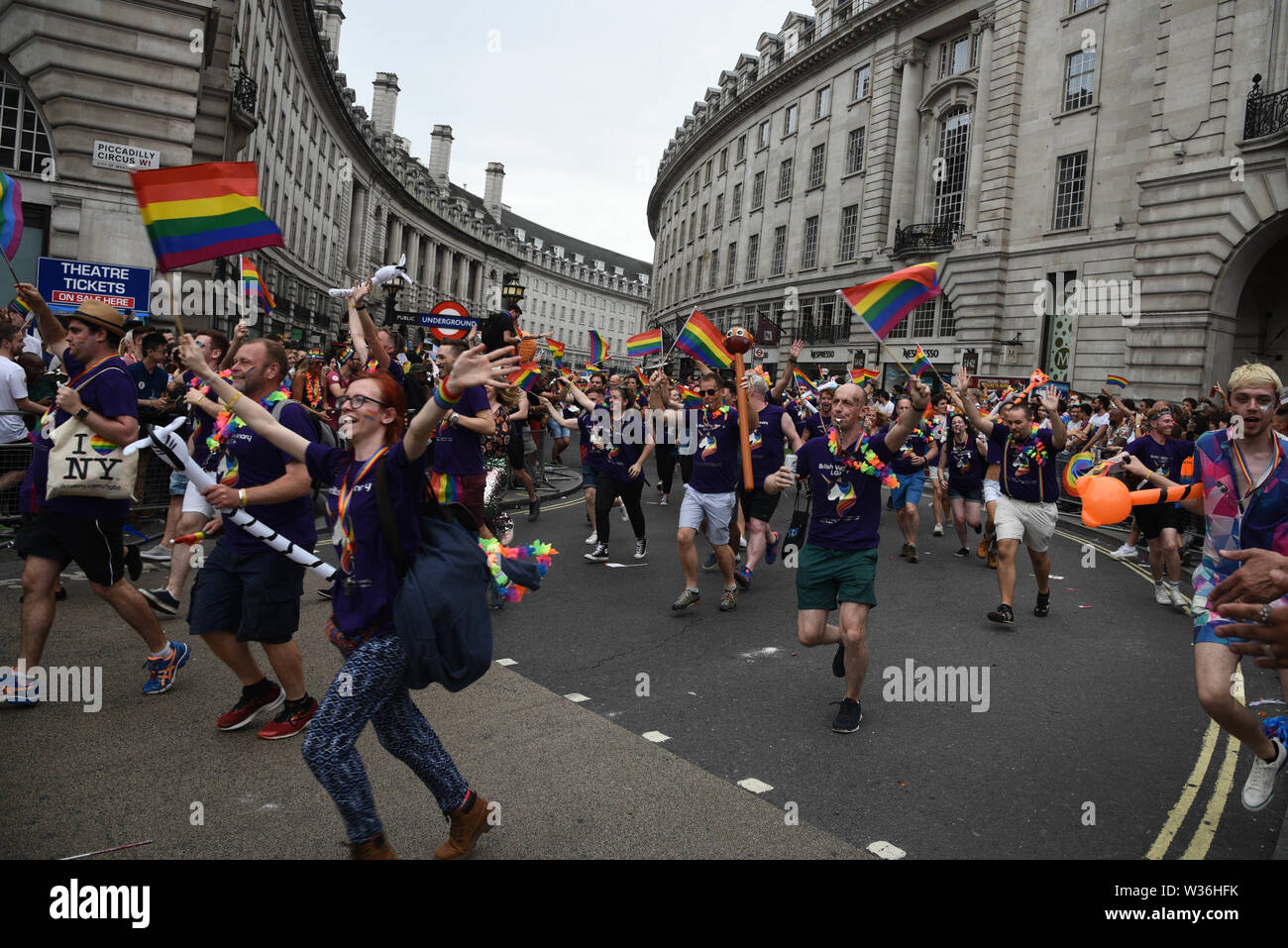 The famous Pride Parade on the 6th of July at London, UK Stock Photo ...