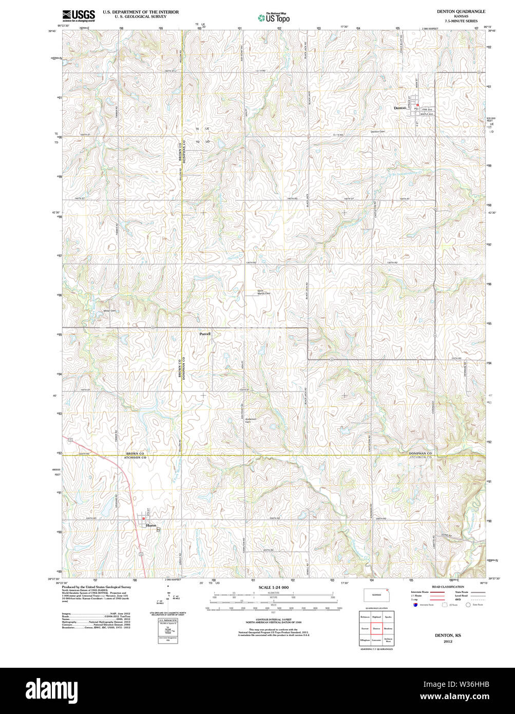 Denton map hi-res stock photography and images - Alamy