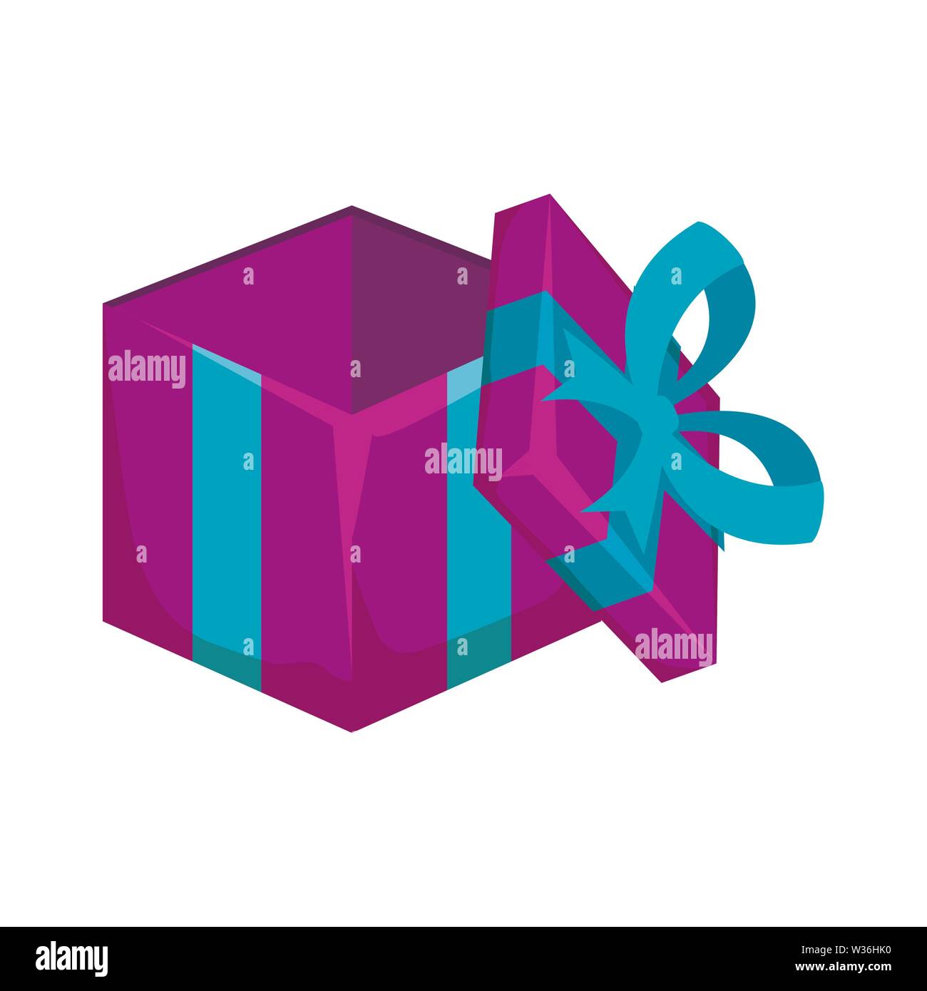 gift box present open isolated icon Stock Vector Image & Art - Alamy