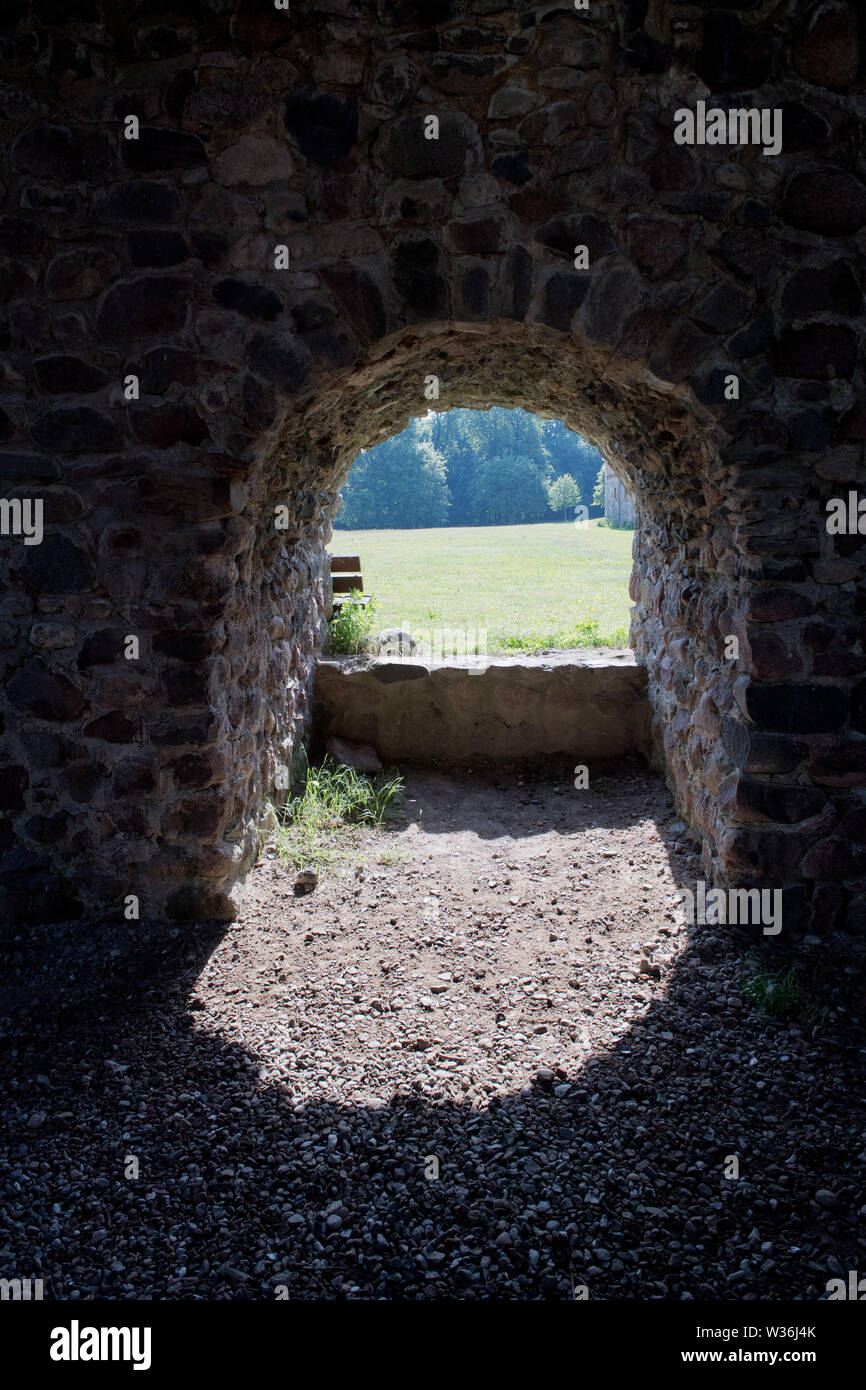 Stolpe, Germany. 26th June, 2019. The remains of the Stolpe monastery ...