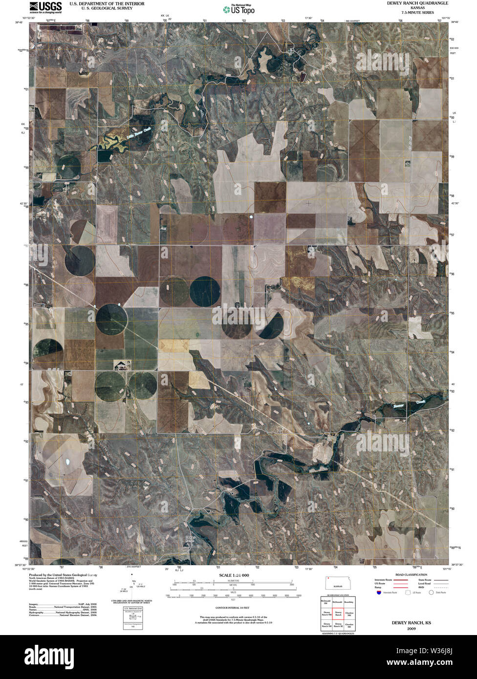 Map of dewey hi-res stock photography and images - Alamy