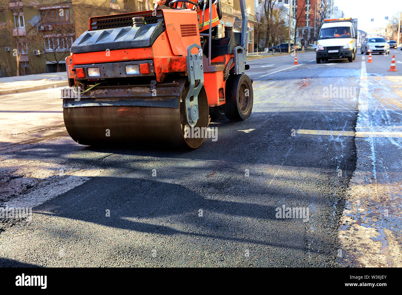 Vibratory roller compactor hi-res stock photography and images - Alamy