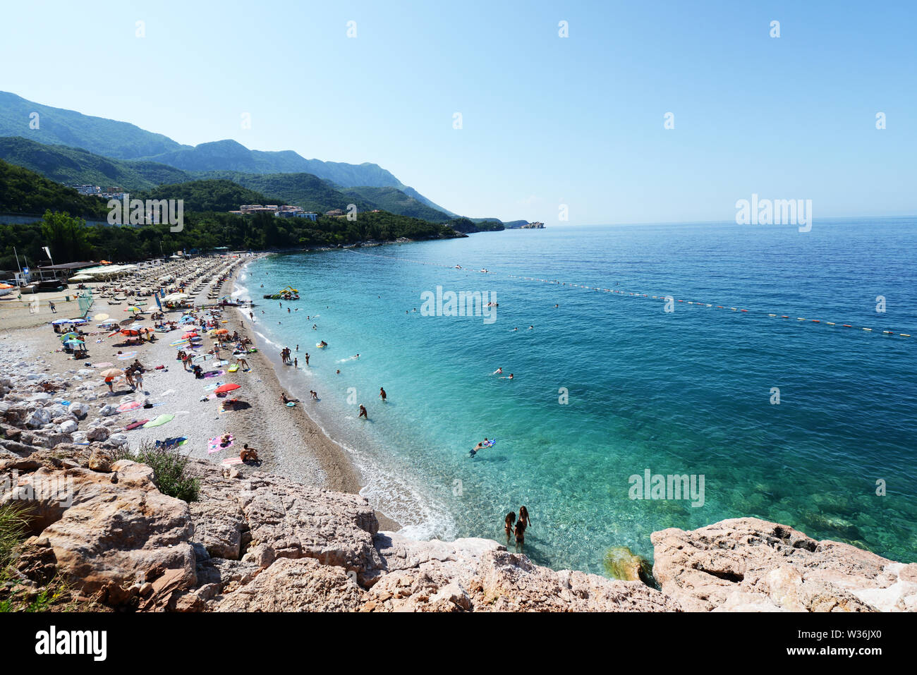 The beautiful Adriatic coast of Montenegro Stock Photo - Alamy