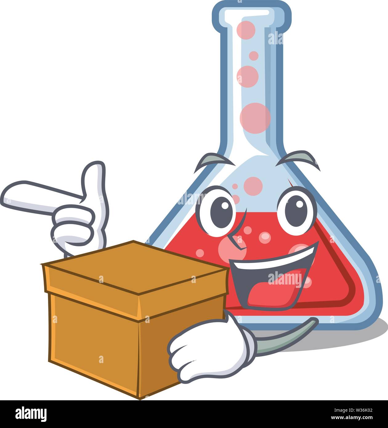 Conical box container Stock Vector Images - Alamy