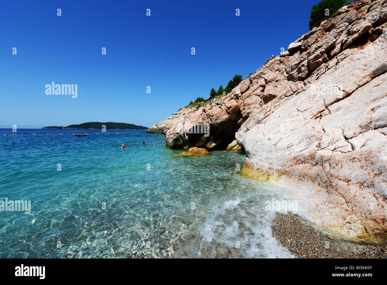 The beautiful Adriatic coastline in Montenegro Stock Photo - Alamy