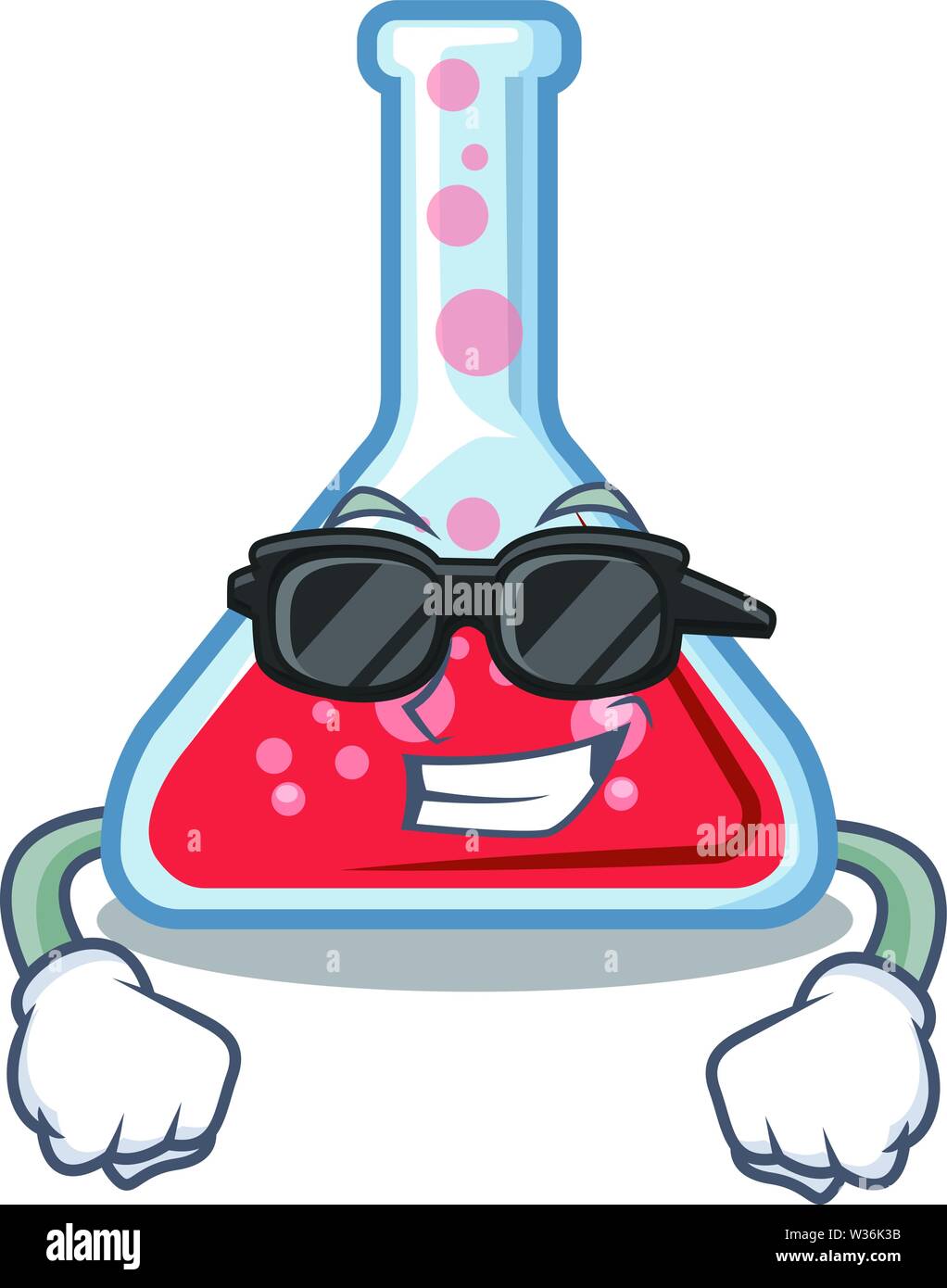 Conical flask in lab Cut Out Stock Images & Pictures - Alamy