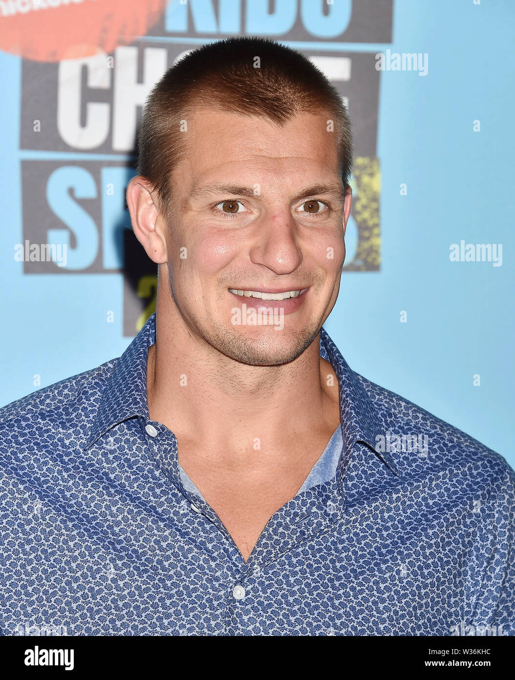 SANTA MONICA, CA - JULY 11: Rob Gronkowski attends Nickelodeon Kids ...