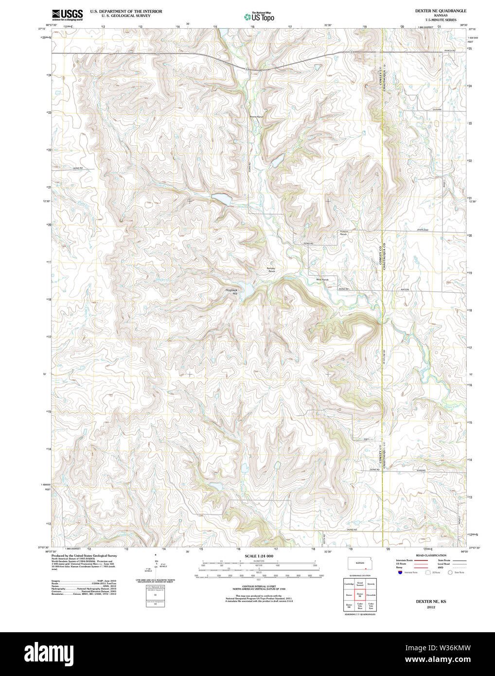 Dexter kansas map Cut Out Stock Images & Pictures - Alamy