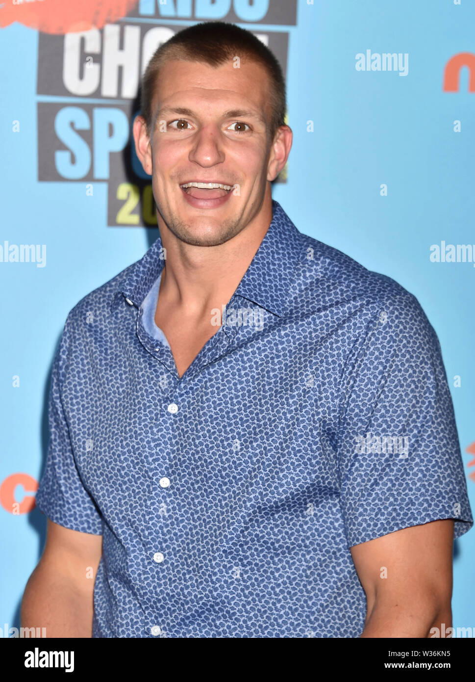 SANTA MONICA, CA - JULY 11: Rob Gronkowski attends Nickelodeon Kids ...