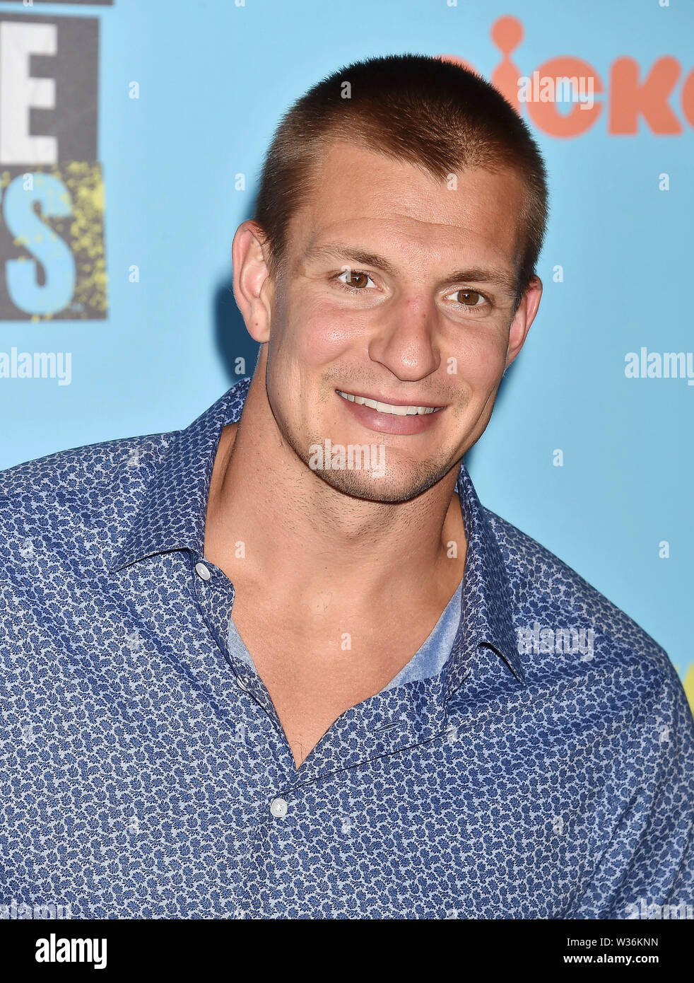 SANTA MONICA, CA - JULY 11: Rob Gronkowski attends Nickelodeon Kids ...