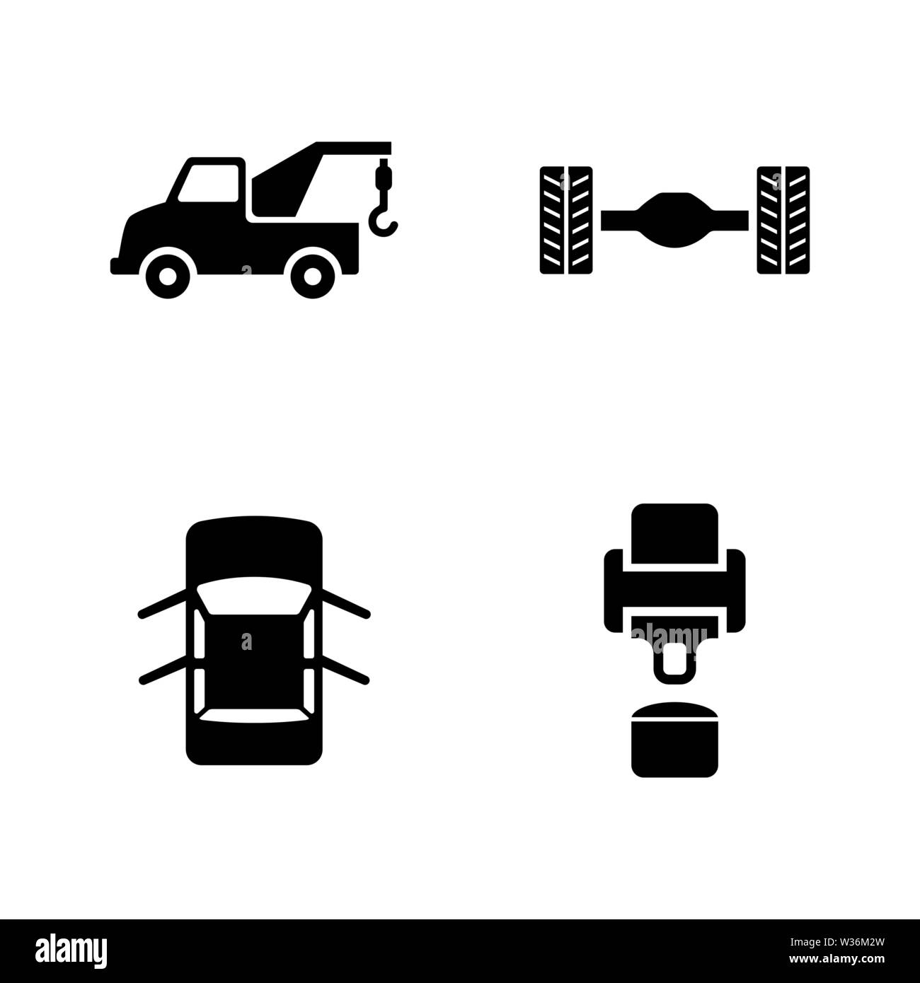 Car wash icons black white hi-res stock photography and images - Alamy
