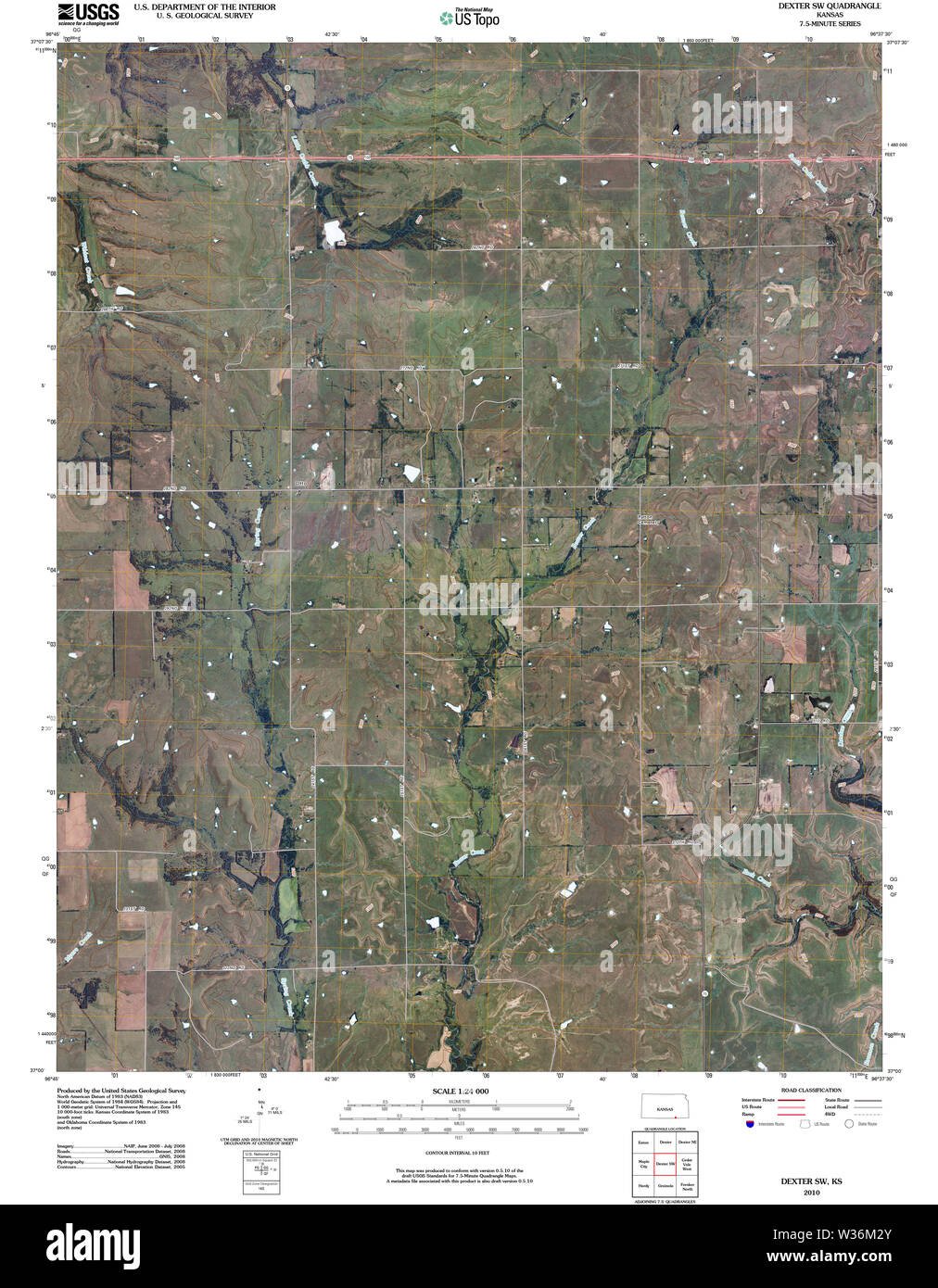 Dexter kansas map Cut Out Stock Images & Pictures - Alamy