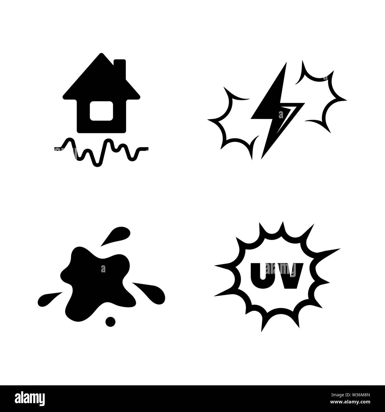 External Influence Nature. Simple Related Vector Icons Set for Video ...
