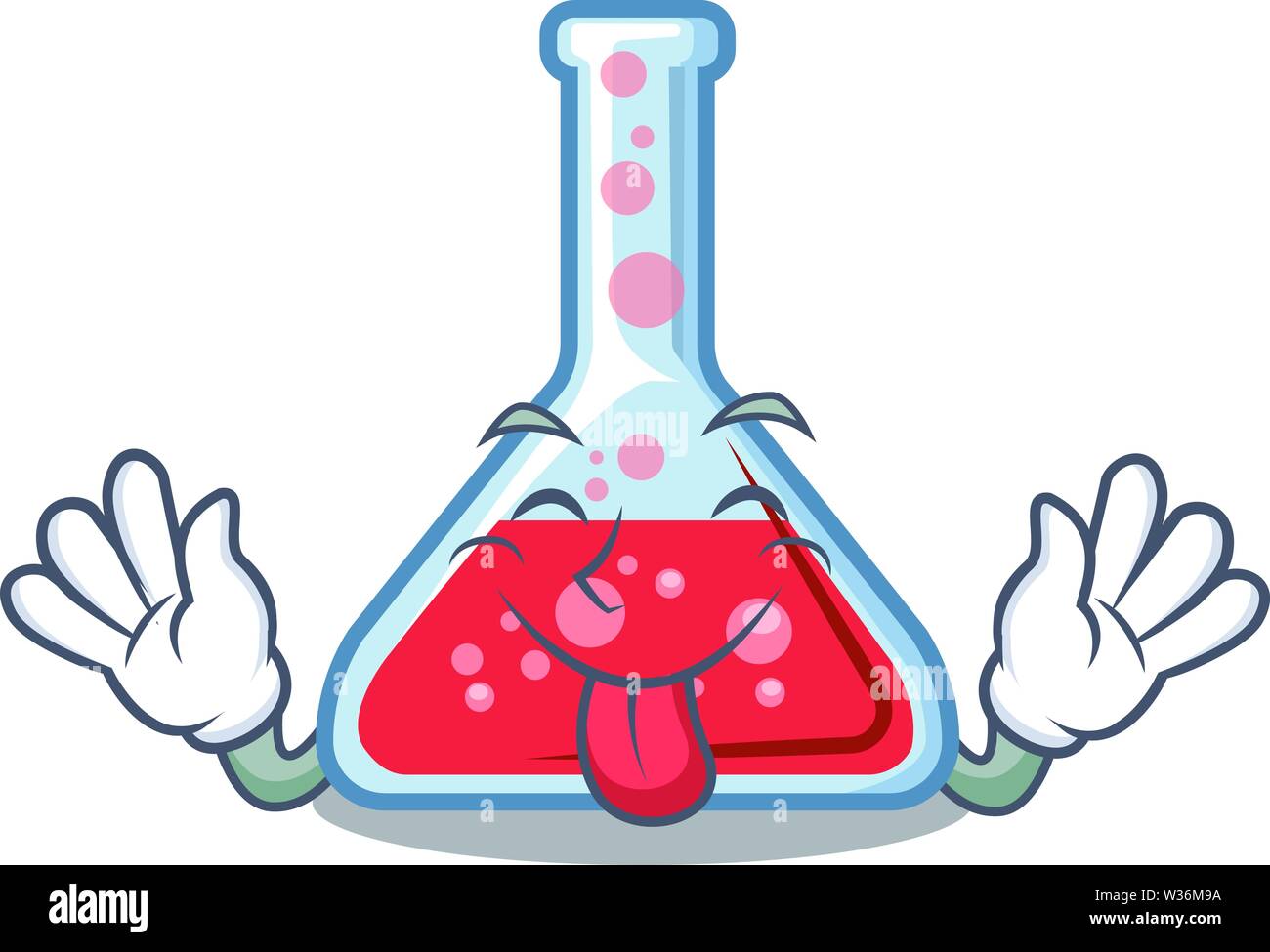 Cartoon Erlenmeyer Flask