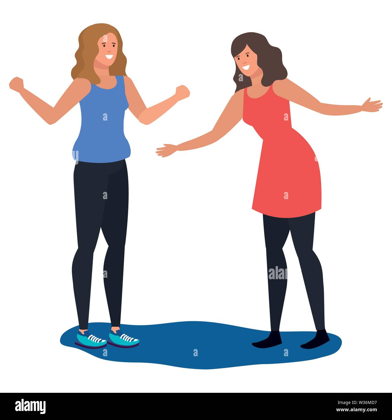 young girls friends avatars characters Stock Vector Image & Art - Alamy