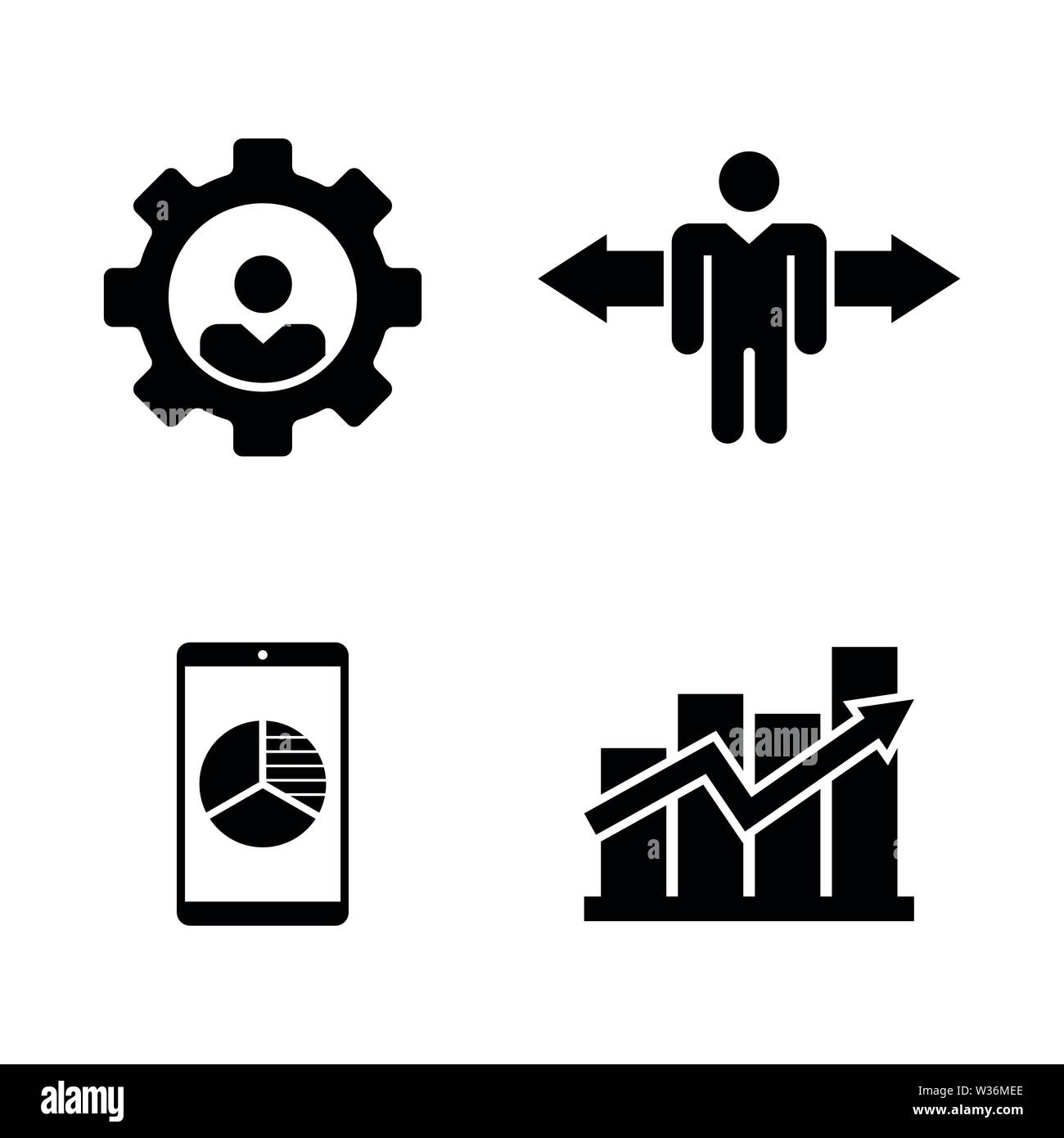 Simple set financial related Cut Out Stock Images & Pictures - Alamy