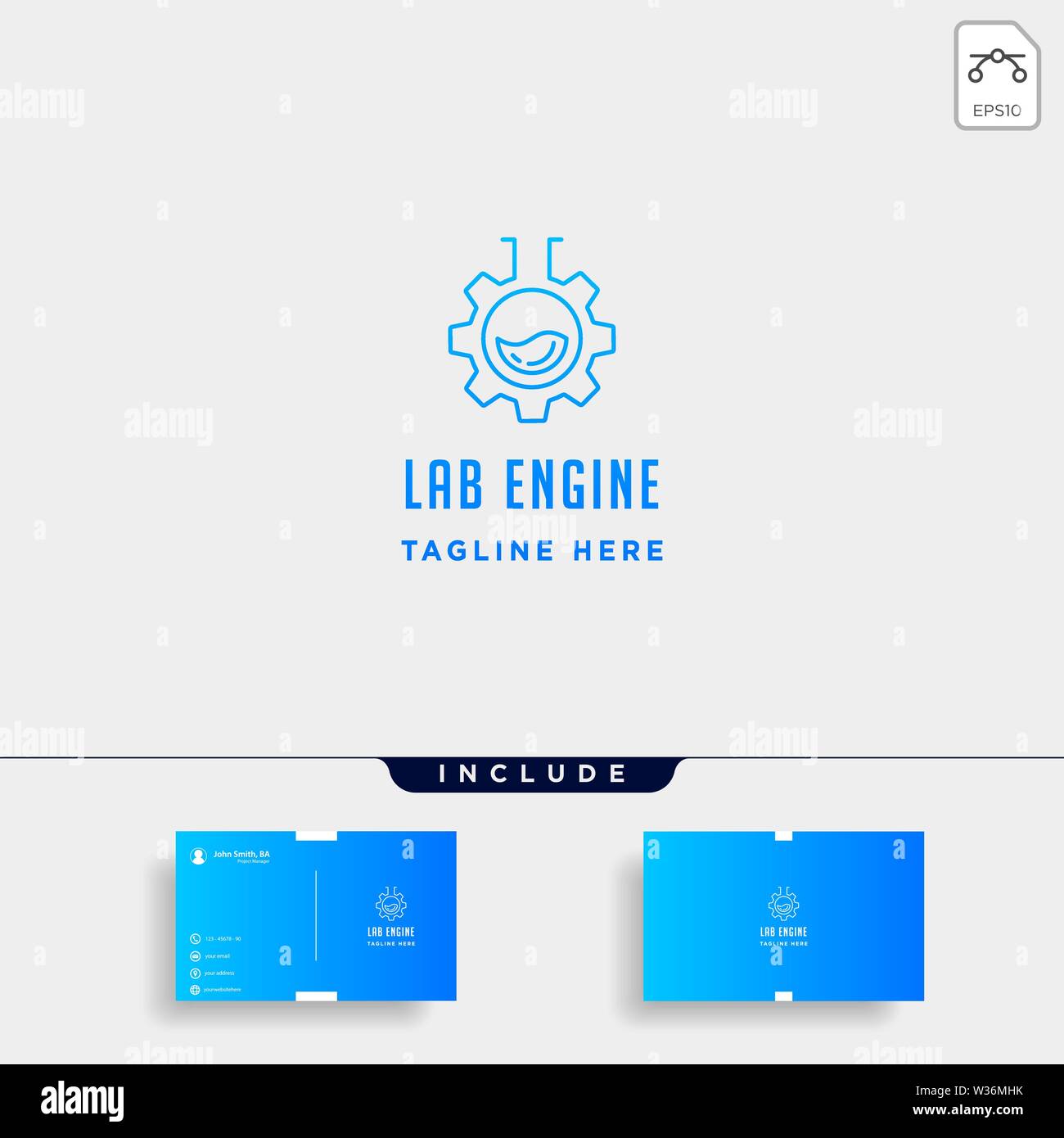 lab gear logo vector laboratory industry icon symbol sign isolated ...