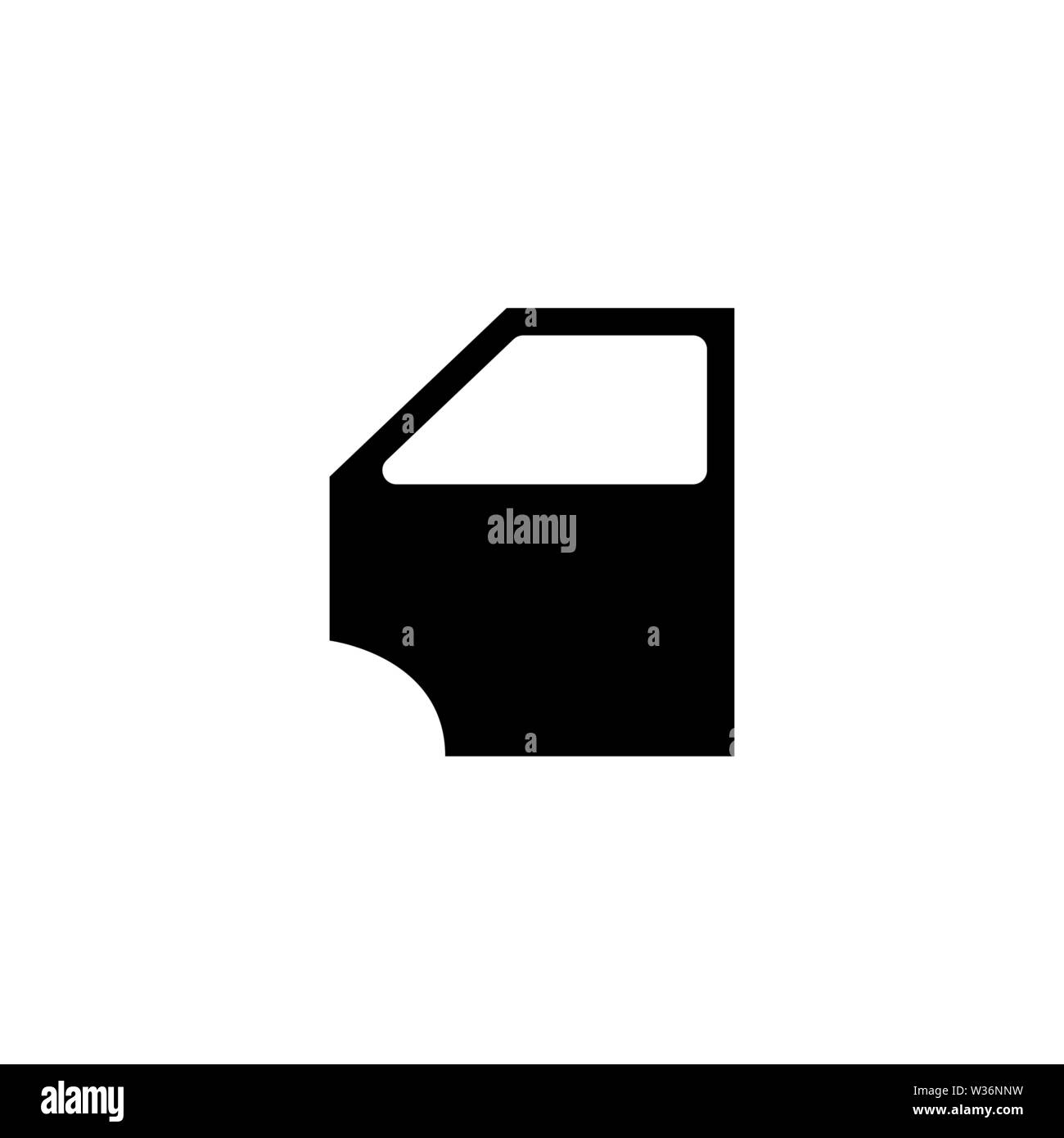 Car Door vector icon. Simple flat symbol on white background Stock ...