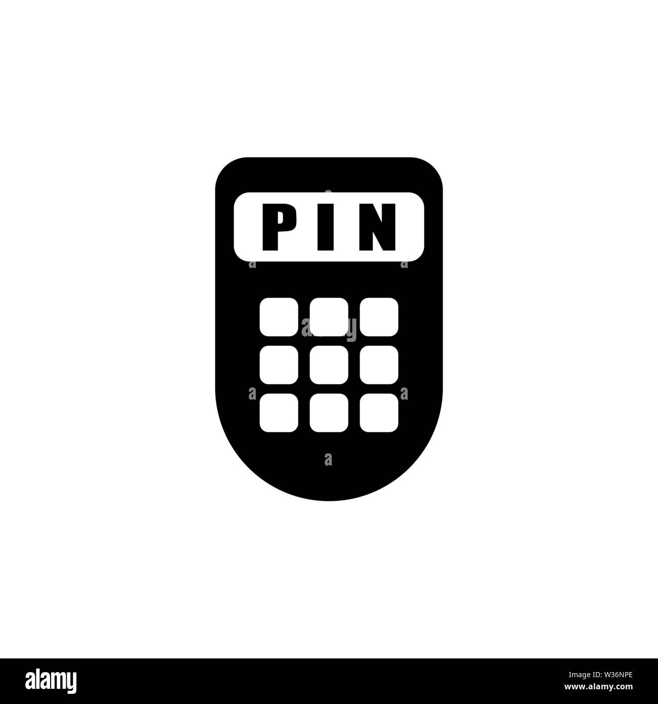 POS Terminal vector icon. Simple flat symbol on white background Stock ...