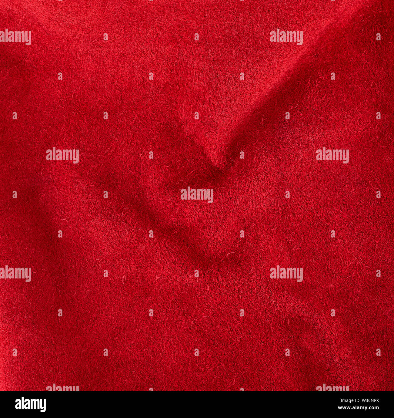 bright red suede from cowhide, full frame, close up Stock Photo - Alamy