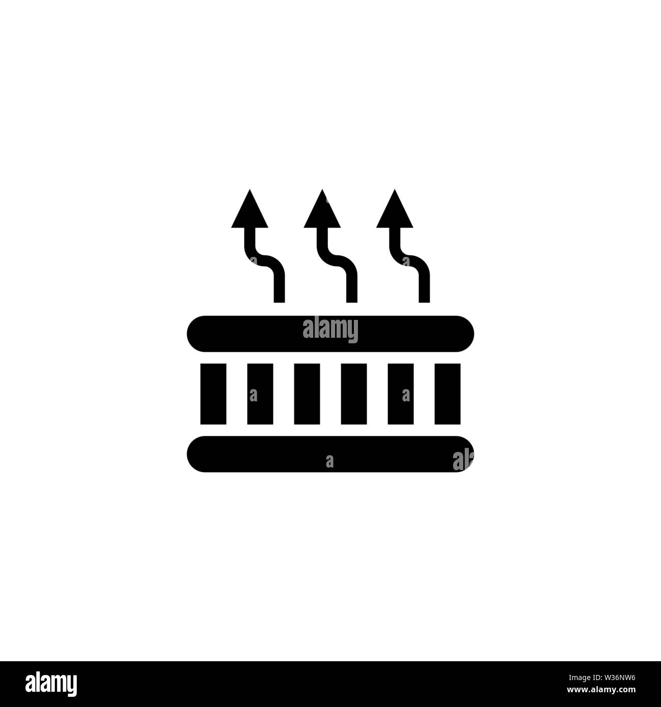 Air Filter vector icon. Simple flat symbol on white background Stock ...