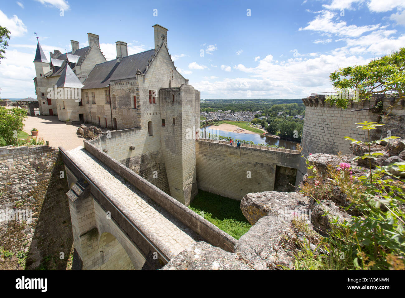 Chinon castle hi-res stock photography and images - Alamy
