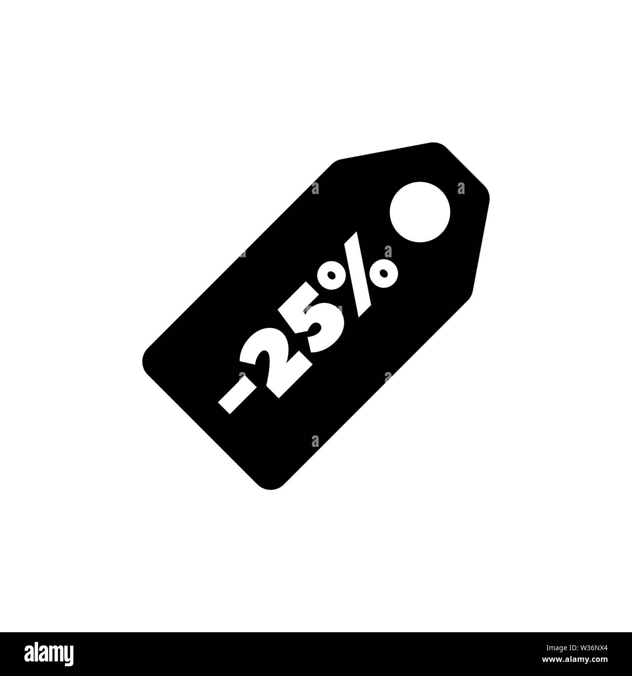 Sale, Price Tag. Flat Vector Icon. Simple black symbol on white ...