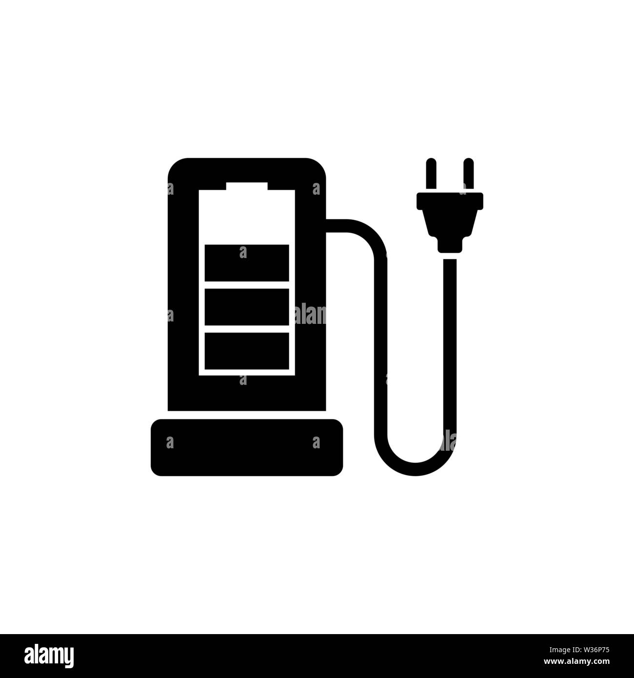 Ev charging icon vector vectors hi-res stock photography and images - Alamy