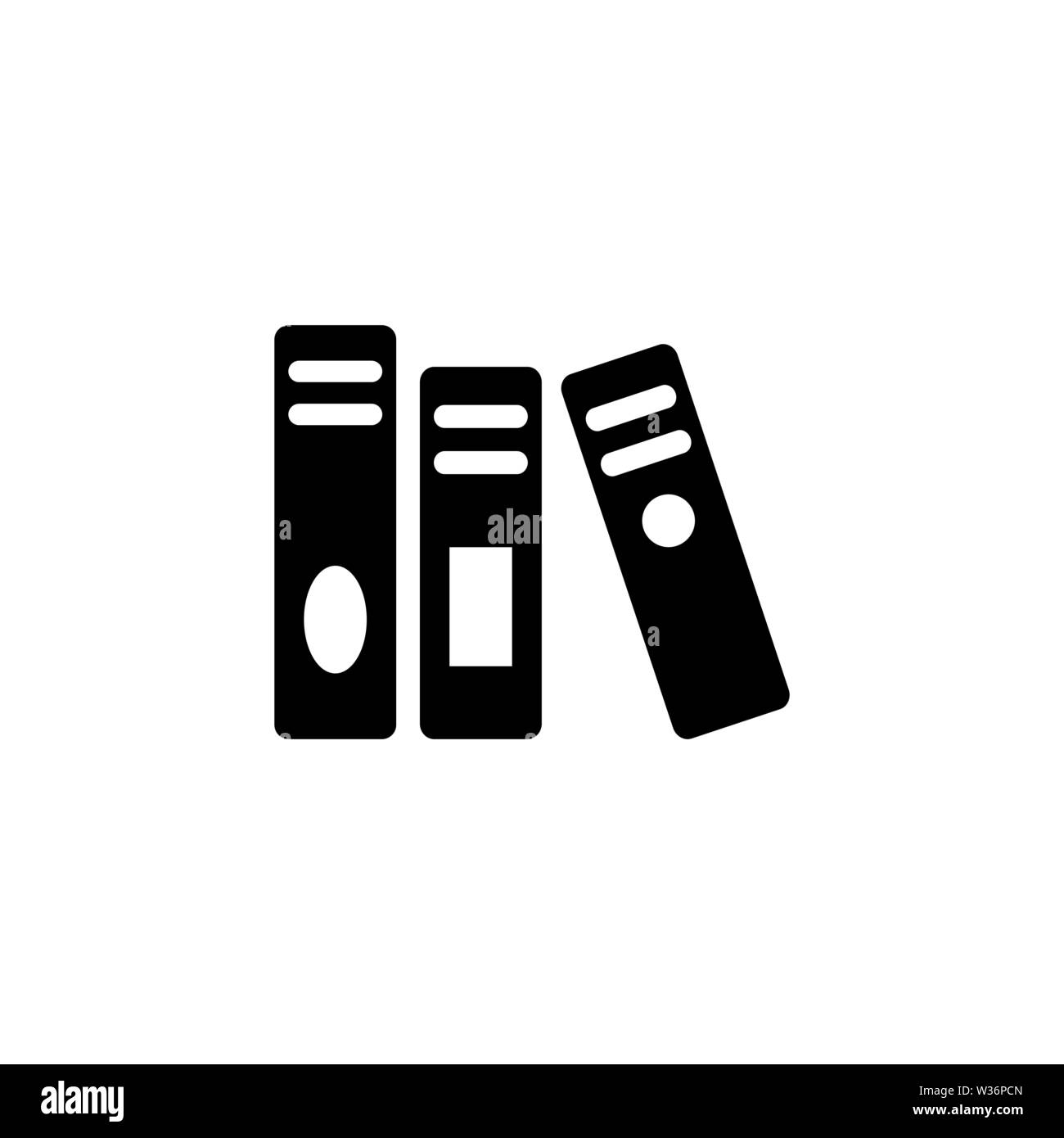 Book. Flat Vector Icon. Simple black symbol on white background Stock ...