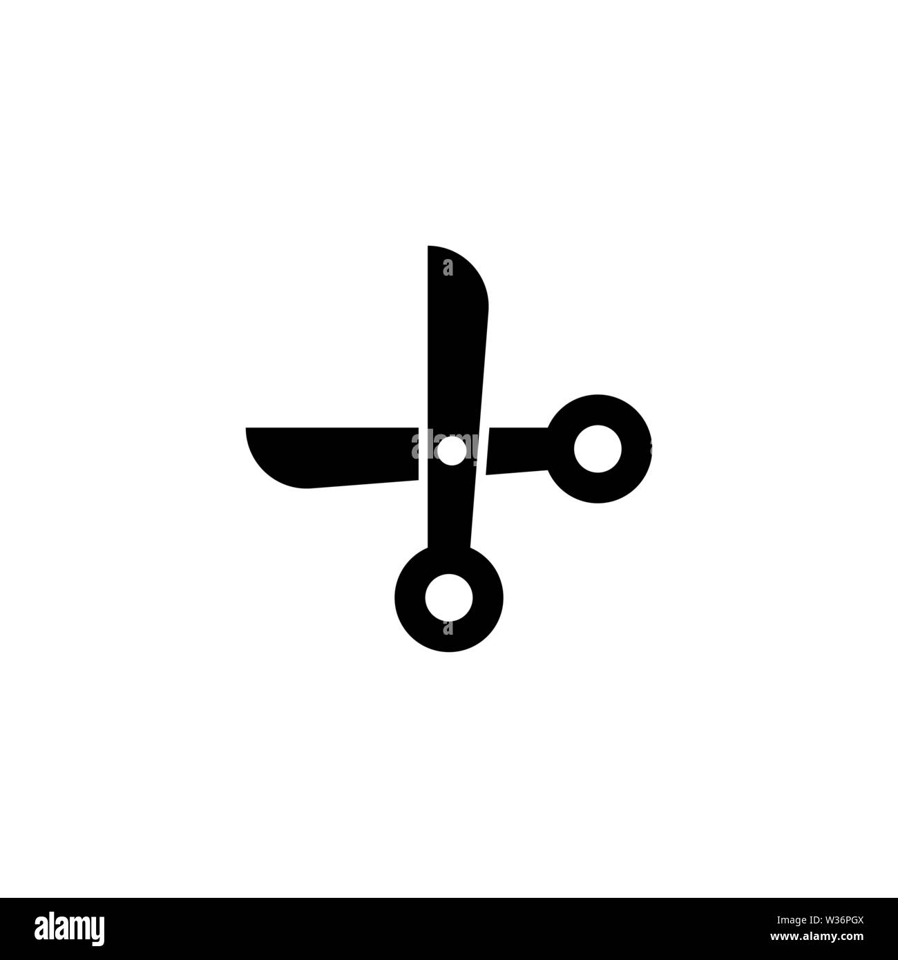 Trim cut scissors clipart Black and White Stock Photos & Images - Alamy