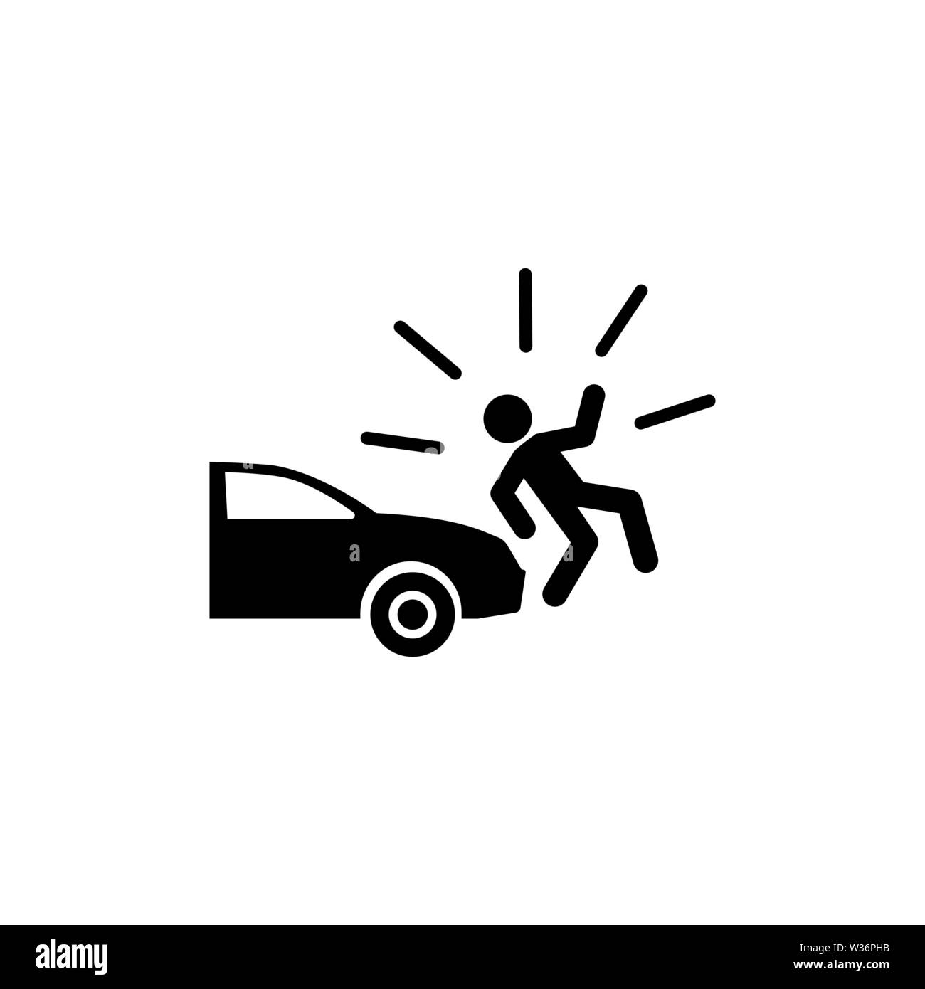 Pedestrian knocked over Stock Vector Images - Alamy