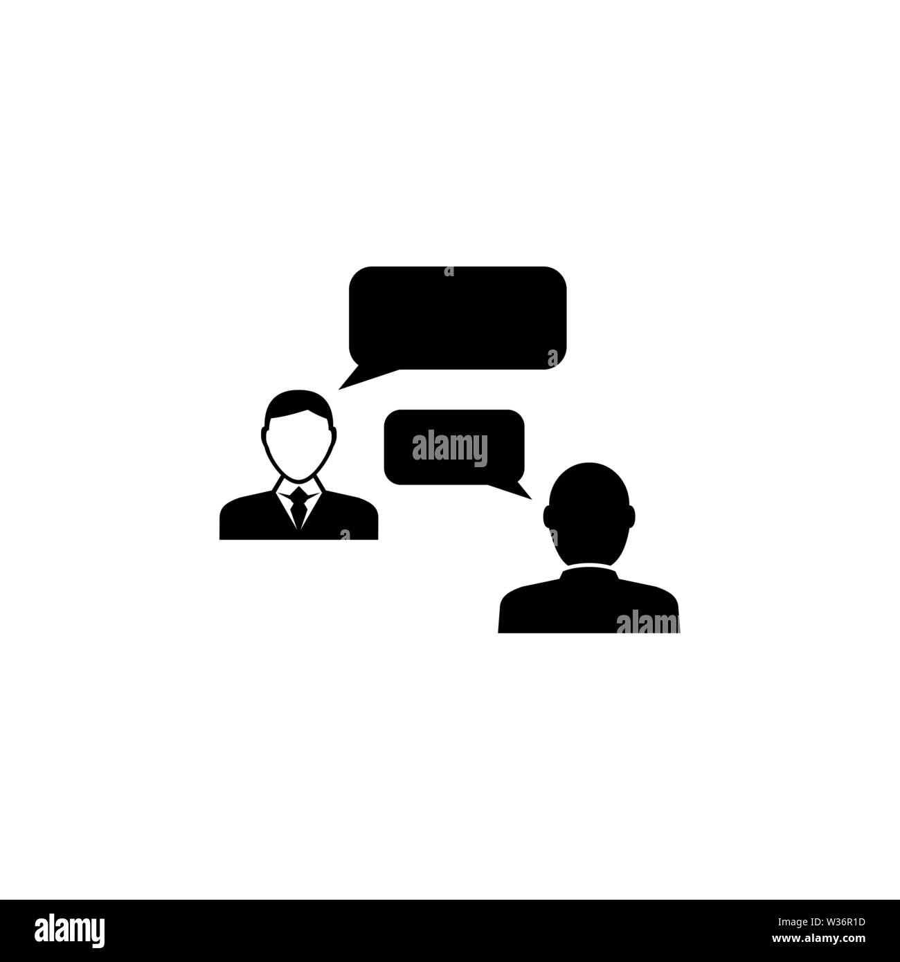 Speaking People, Talking Chat. Flat Vector Icon illustration. Simple ...