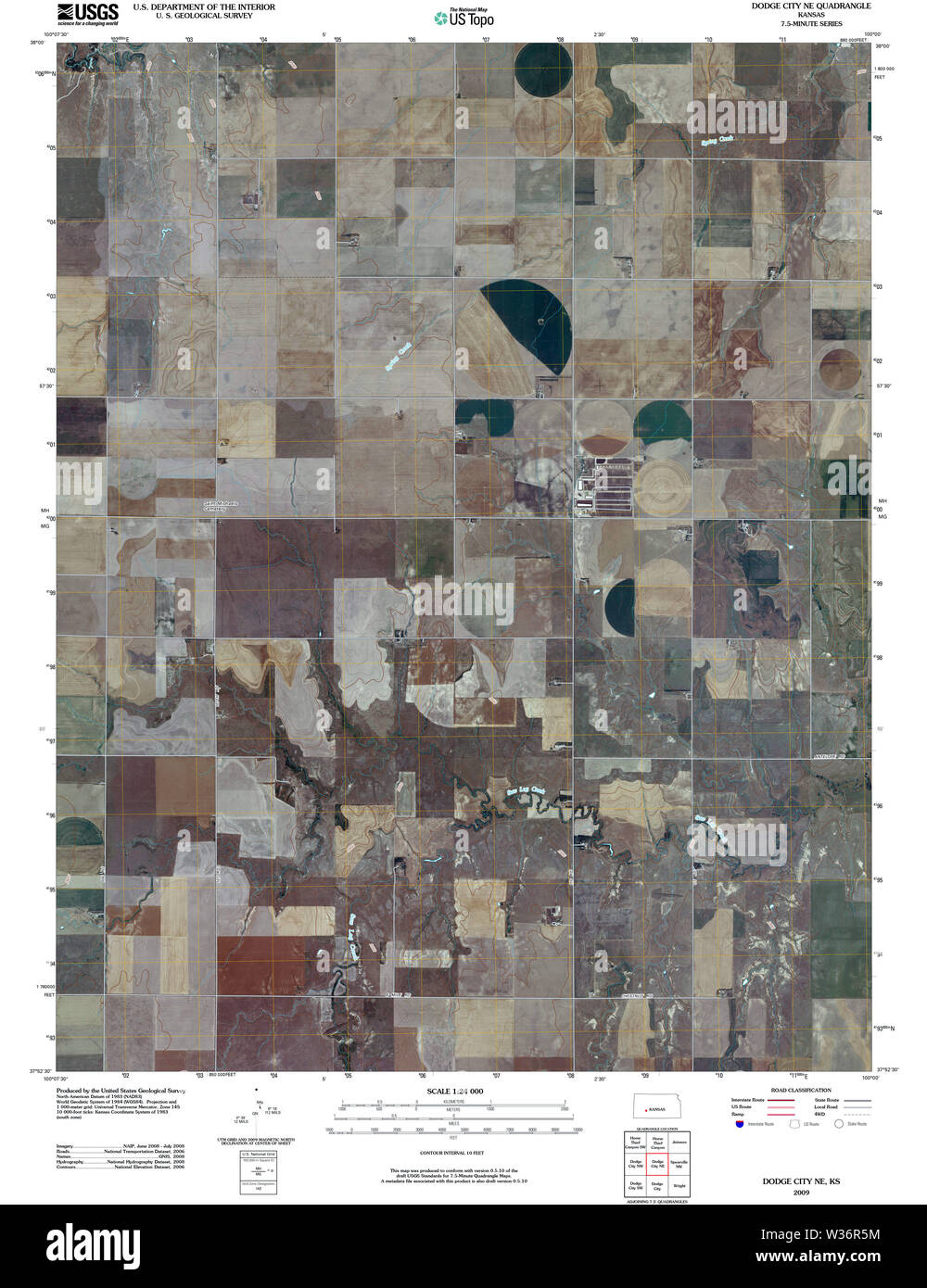 Map of dodge city hi-res stock photography and images - Alamy