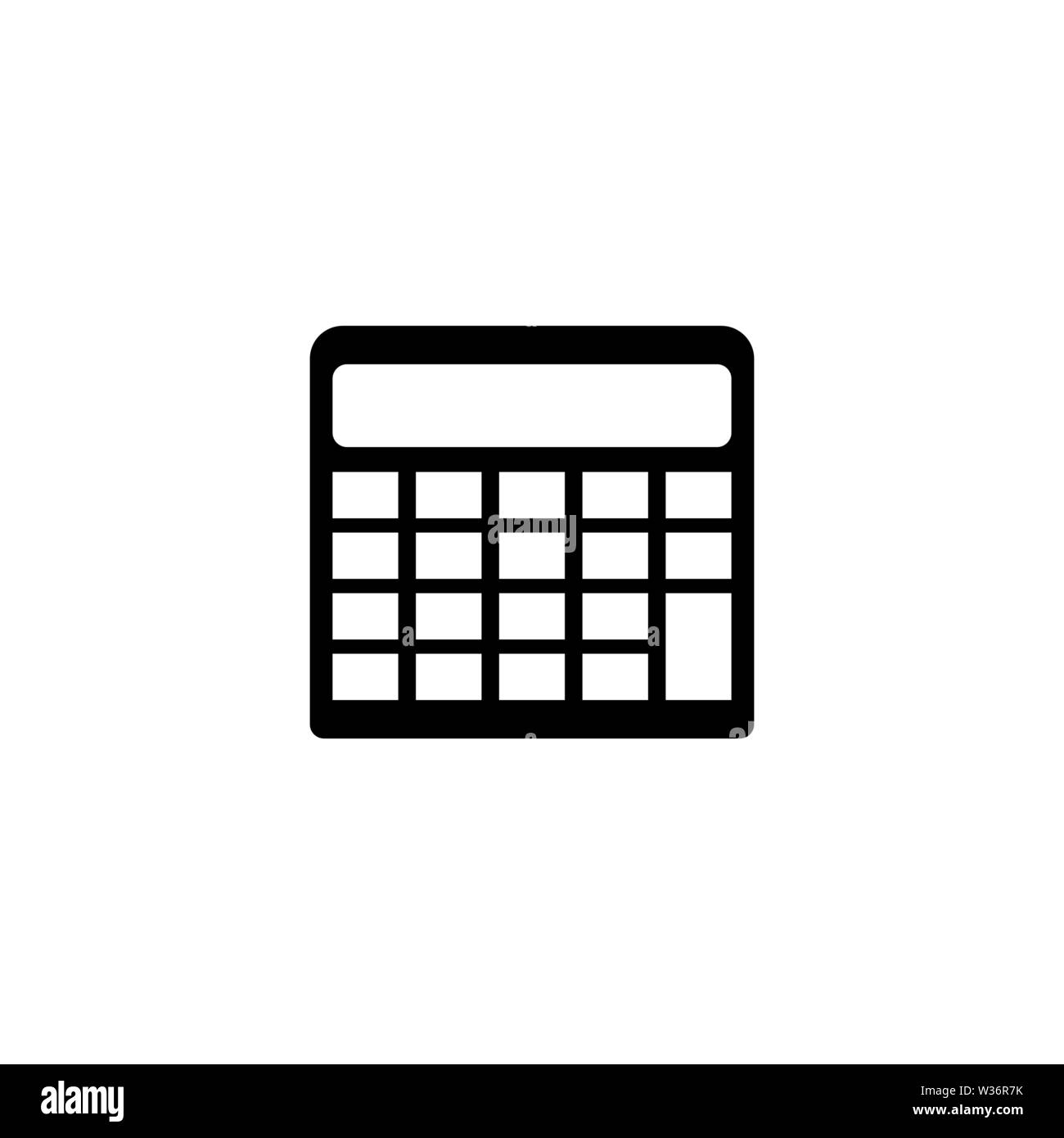 Engineering Calculator. Flat Vector Icon illustration. Simple black ...