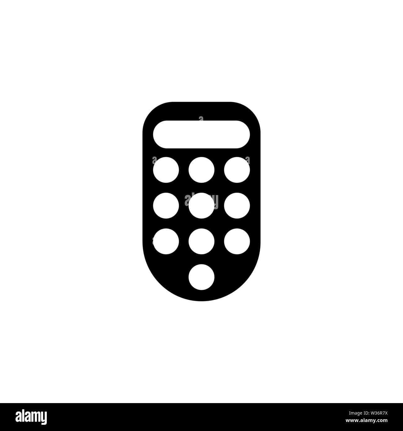 Intercom, Entry House. Flat Vector Icon illustration. Simple black ...