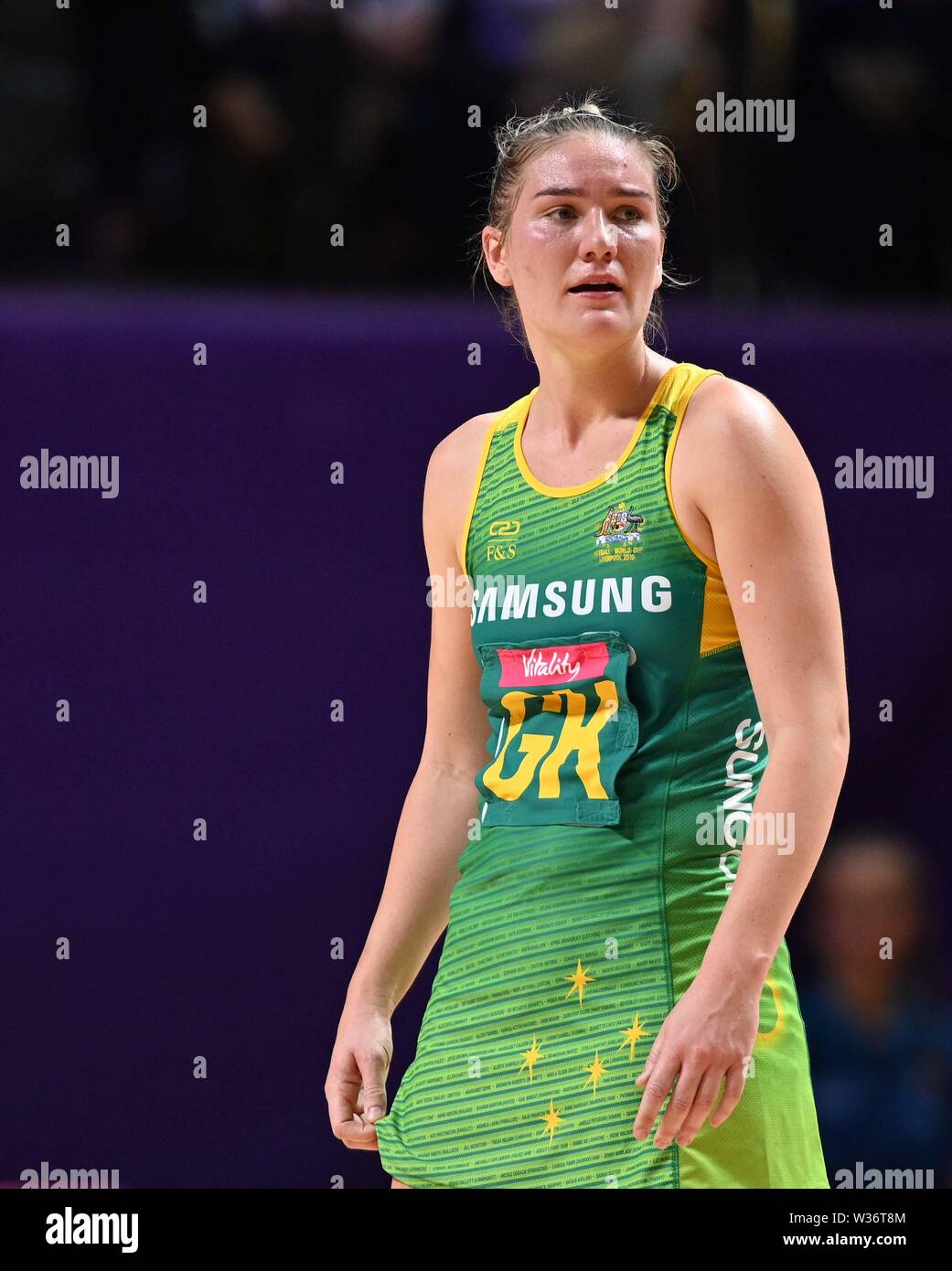 Liverpool, UK. 13th July, 2019. Courtney Bruce (Australia) during the ...