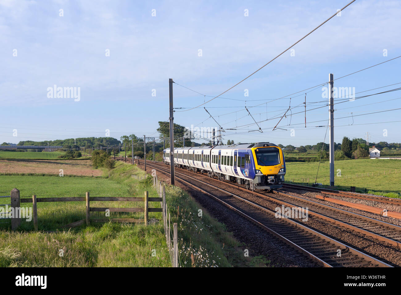 New Arriva Northern rail CAF class 331 electric train on the west cost ...
