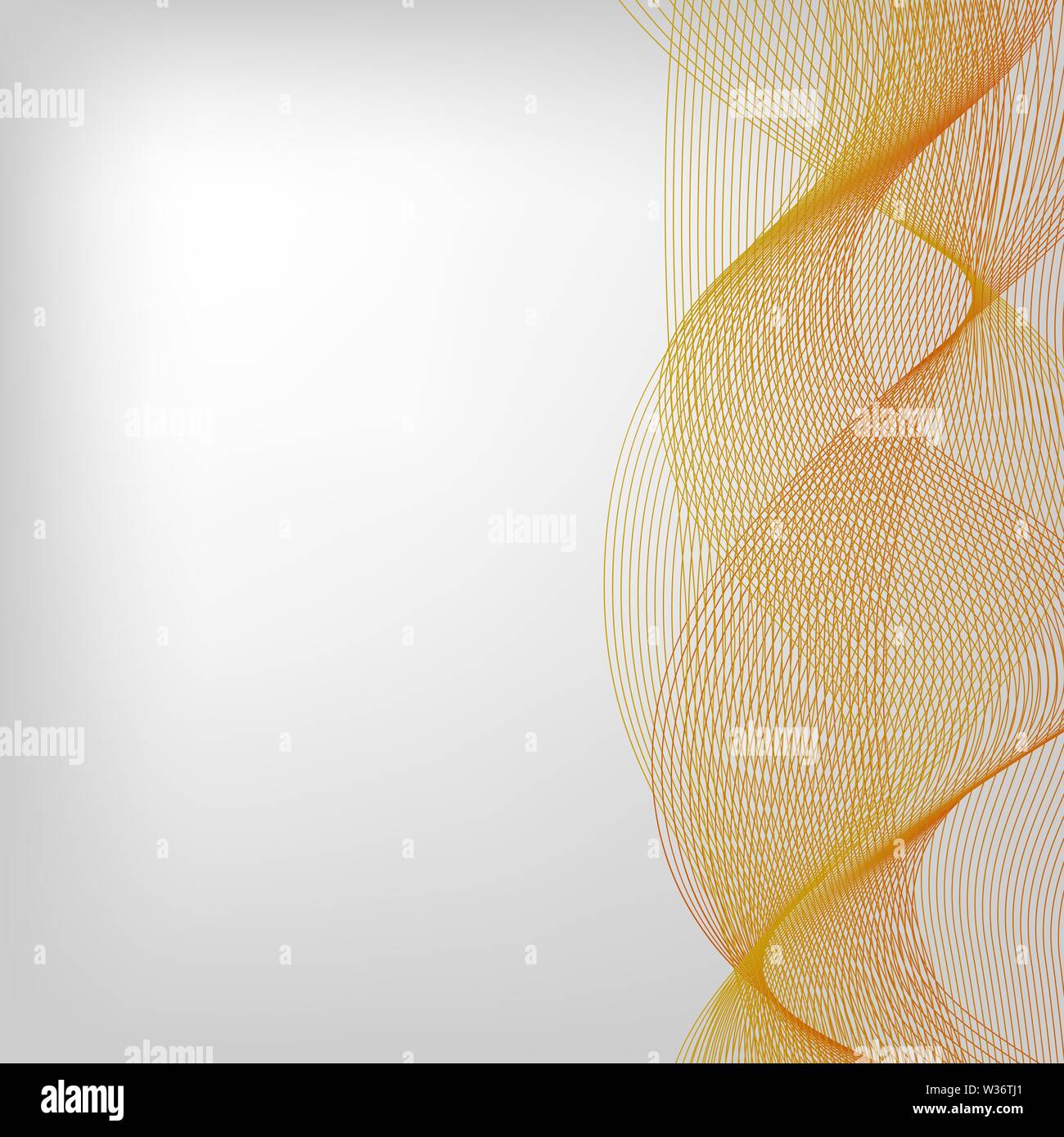 abstract vector waved line background - golden brown Stock Vector Image ...