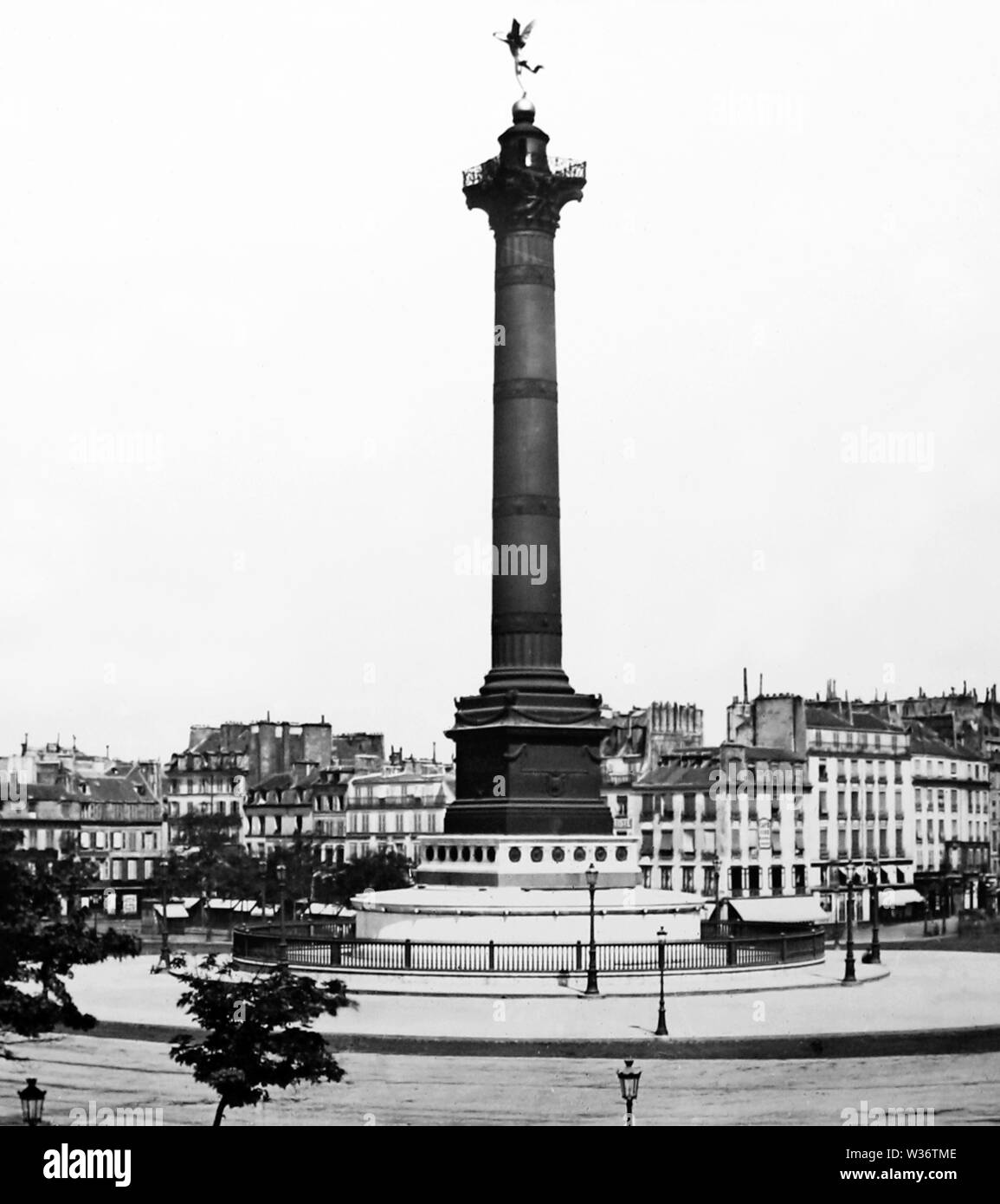 Place de la Bastille, July Column, Paris France Stock Photo - Alamy