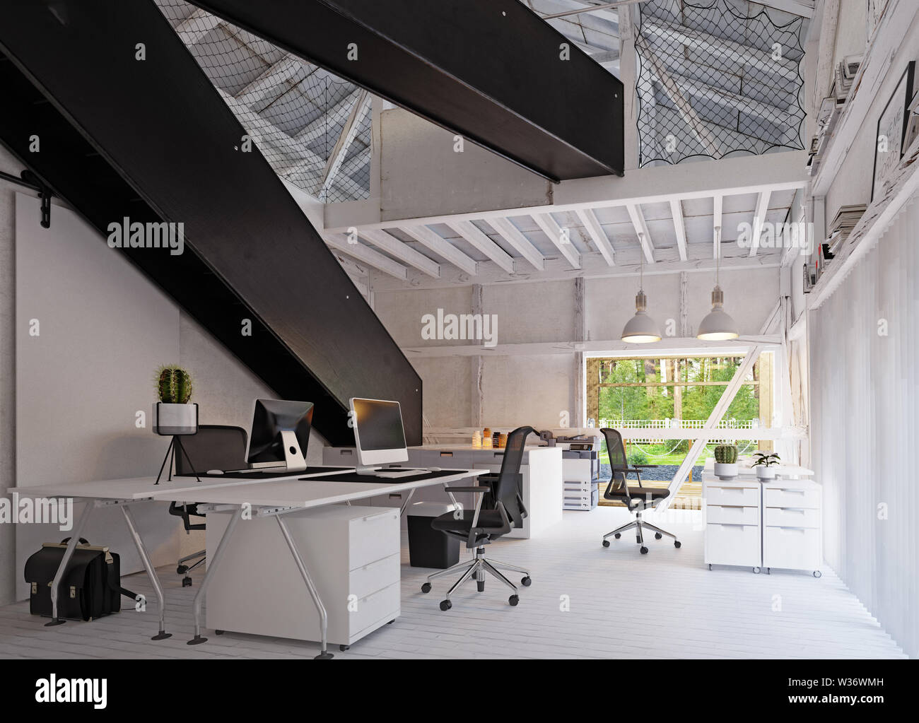 Eco Office 41,616 New Office Interior Stock Photos, High Res Pictures,