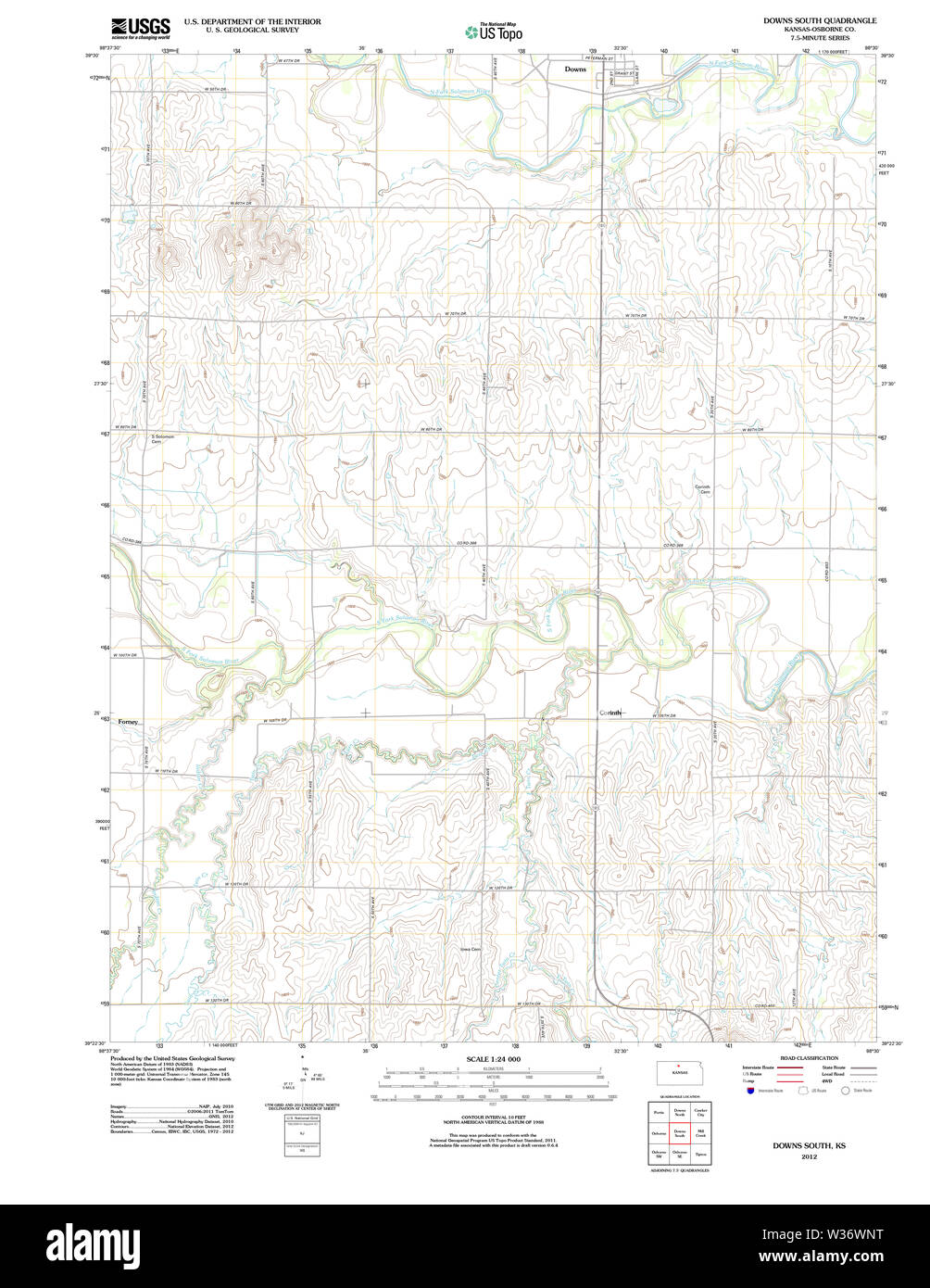 Map of the south downs Cut Out Stock Images & Pictures - Alamy