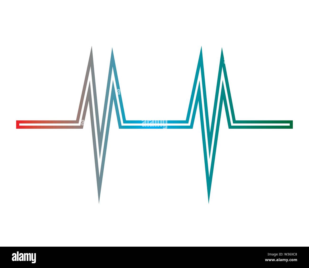 Rhythm sound wave logo hi-res stock photography and images - Alamy