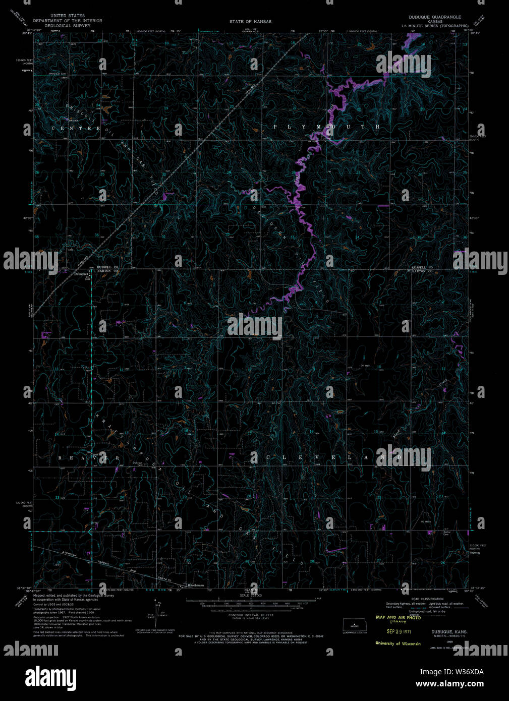 Map of dubuque hi-res stock photography and images - Alamy