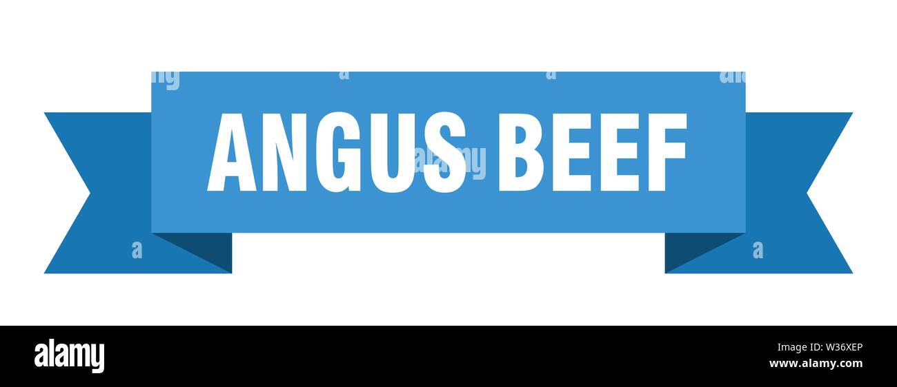 angus beef ribbon. angus beef isolated sign. angus beef banner Stock ...