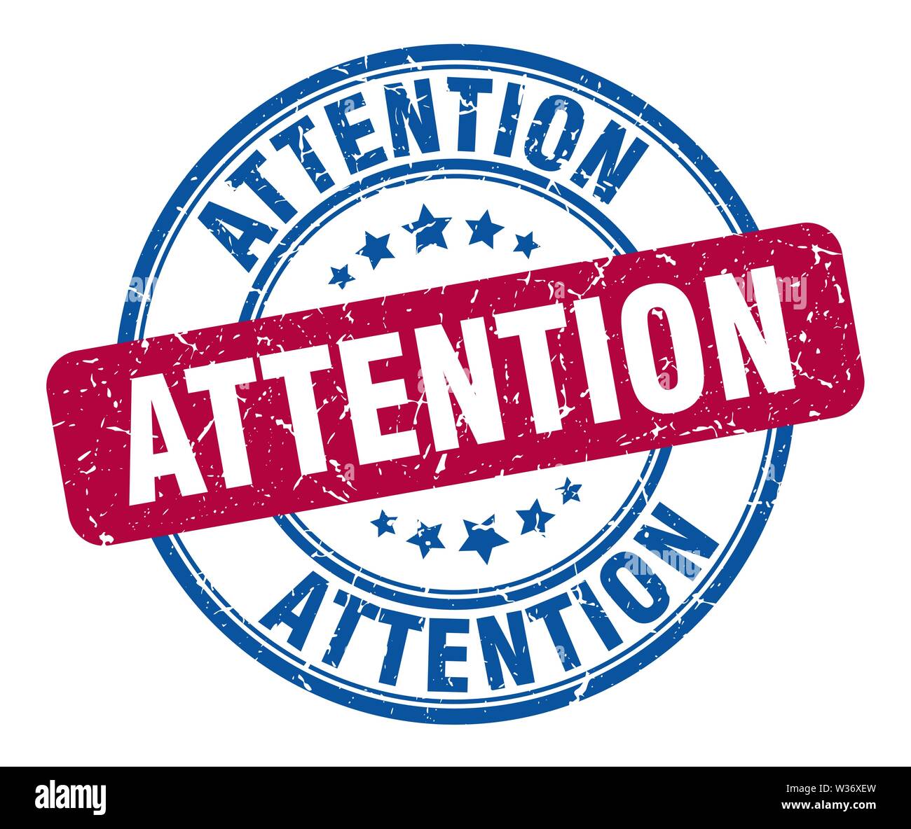 attention stamp. attention round grunge sign. attention Stock Vector ...