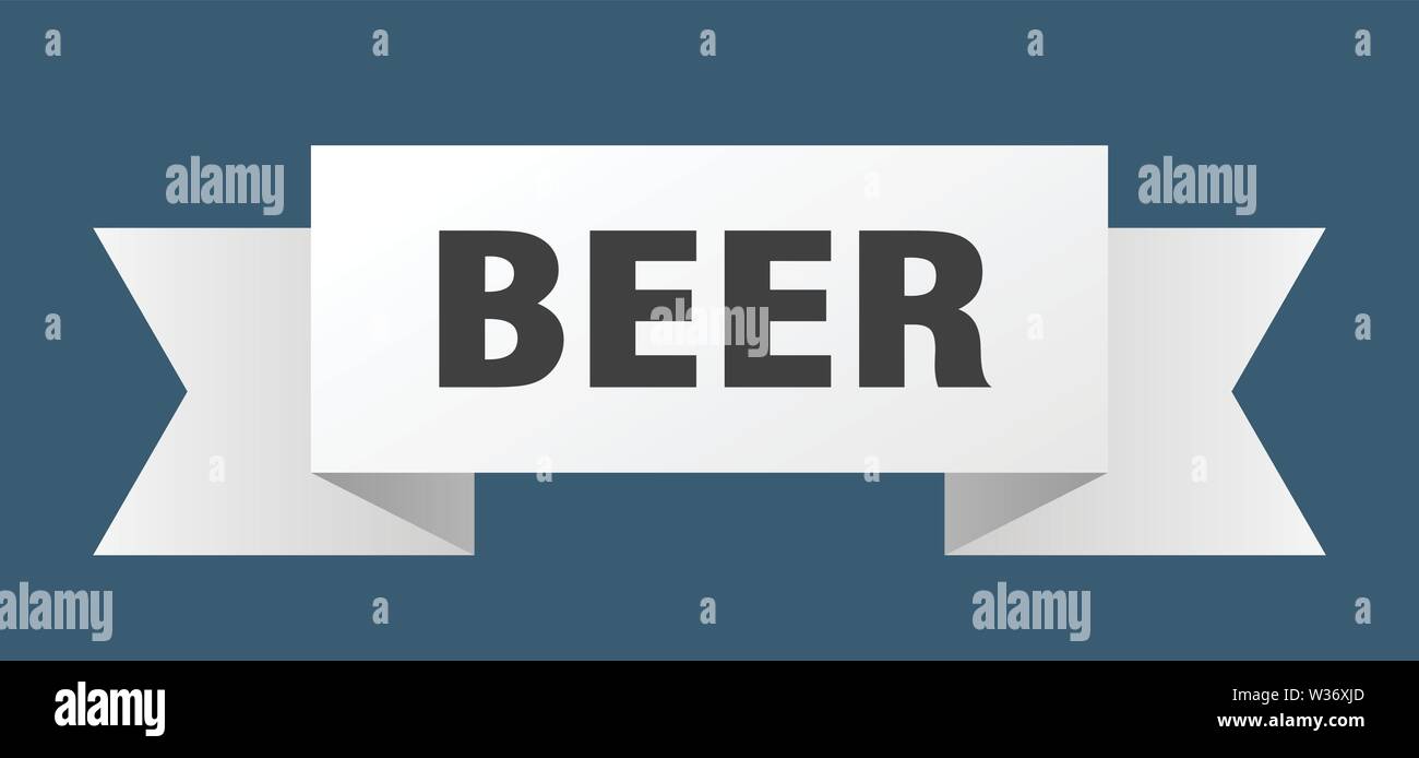 beer ribbon. beer isolated sign. beer banner Stock Vector Image & Art ...