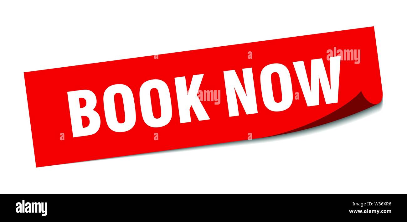 book now sticker. book now square isolated sign. book now Stock Vector ...