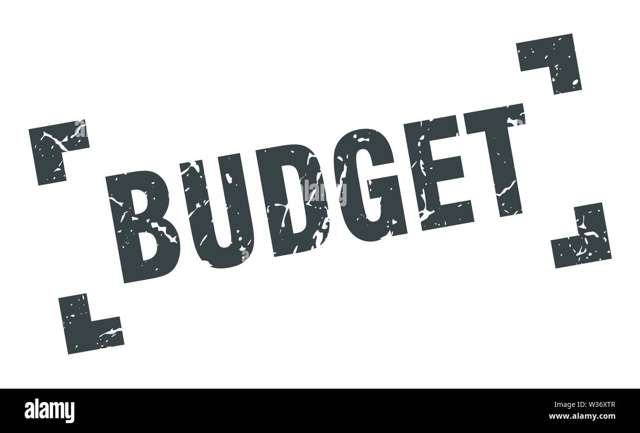 budget stamp. budget square grunge sign. budget Stock Vector Image ...